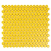 Apollo Tile Cirkel Yellow 11.46 in. x 12.4 in. Glossy Porcelain Mosaic ...