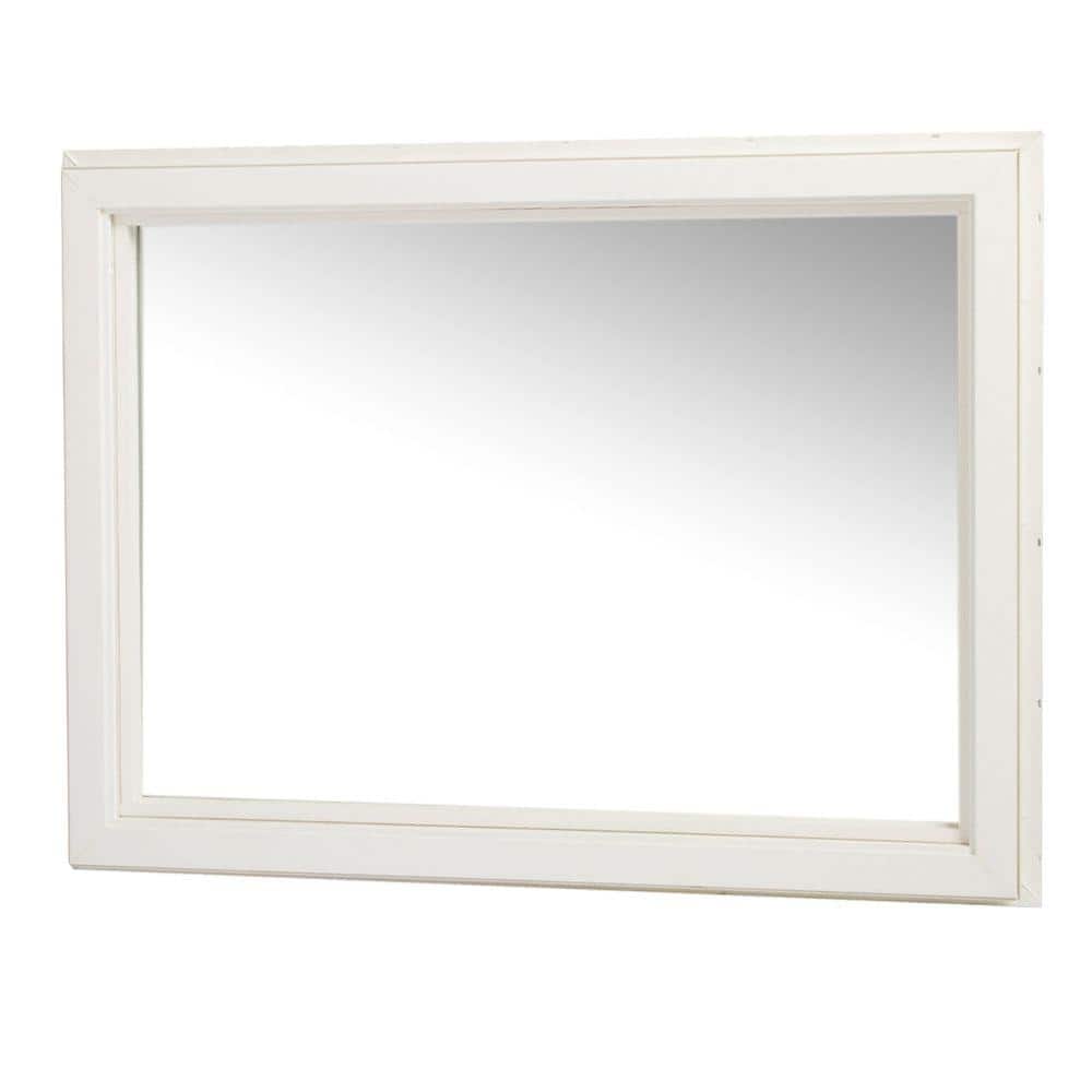 TAFCO WINDOWS 48 in. x 36 in. White Double-Pane Insulated Glass Vinyl ...