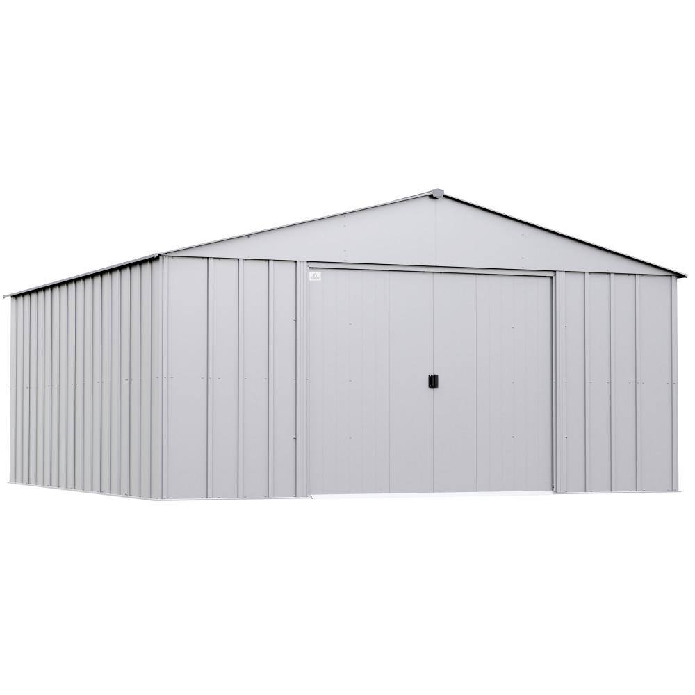 Arrow Classic Storage Shed 14 ft. W x 14 ft. D x 7 ft. H Metal Shed 193 ...