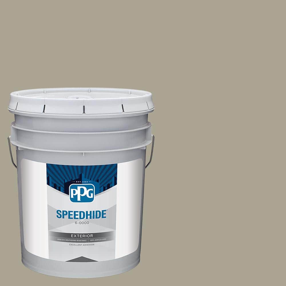 SPEEDHIDE 5 gal. PPG14-28 Aldabra Flat Exterior Paint PPG14-28SX-05F ...
