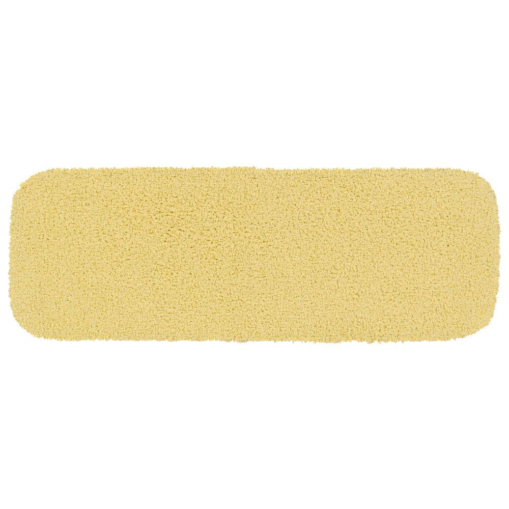 Garland Rug 22 in. x 60 in. Rubber Ducky Yellow Jazz Shaggy Nylon ...