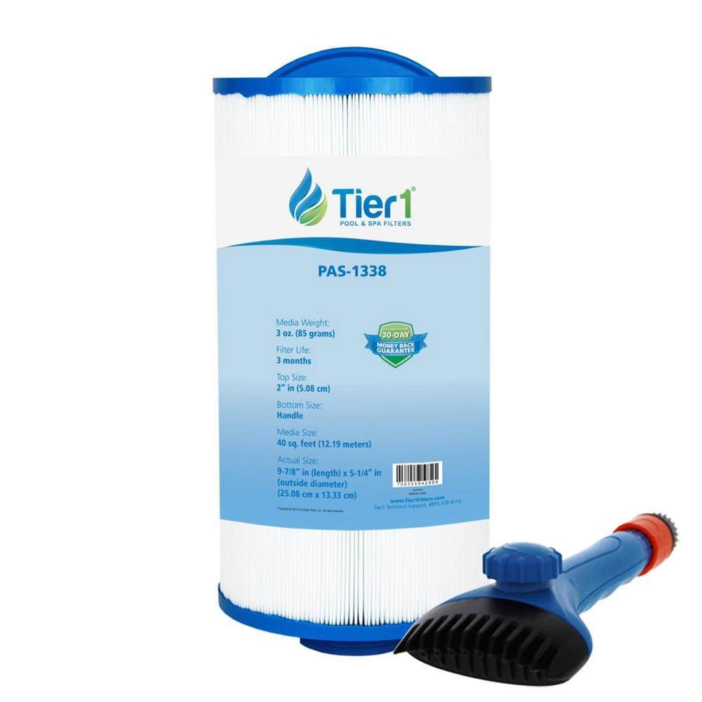 Tier1 5.25 in. Dia Pool Filter Cartridge Replacement for Jacuzzi 6540 ...