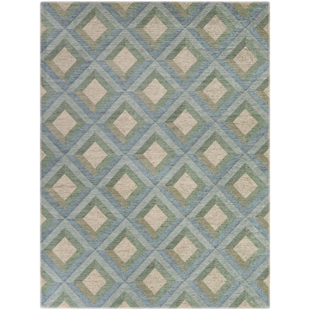 BALTA 5 ft. x 7 ft. Blue Eloise Area Rug 3126618 - The Home Depot