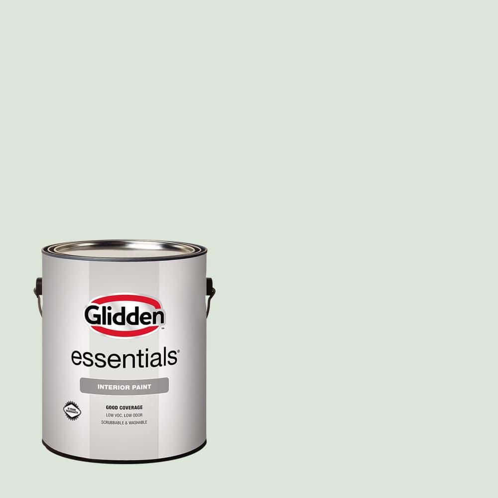 Glidden Essentials 1 gal. PPG1130-2 Mint Wafer Semi-Gloss Interior ...