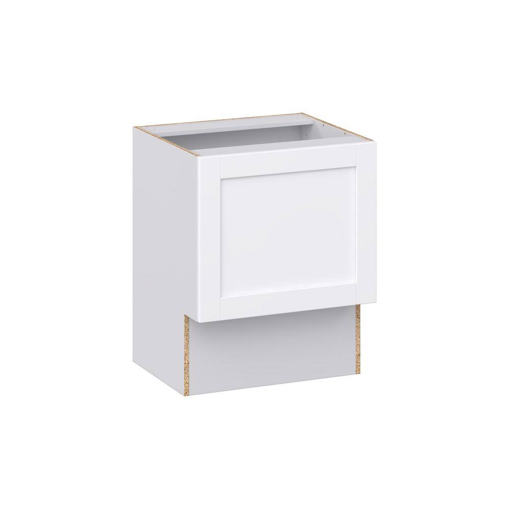 J COLLECTION Mancos Bright White Shaker Assembled Accessible ADA Vanity ...
