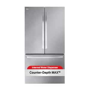 LG 27 in. cu ft. French Door Refrigerator, Internal Water Dispenser and ...