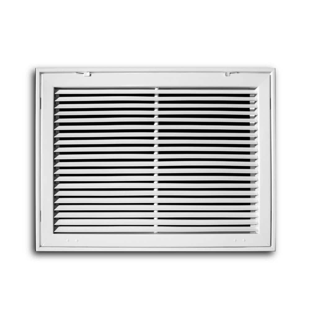 TruAire 24 in. x 20 in. White Aluminum Fixed Bar Return Air Filter ...