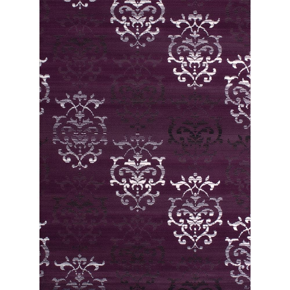 United Weavers Dallas Countess Lilac 5 ft. x 7 ft. Indoor Area Rug 851 ...