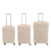 GForce G-Force 3-Piece Expandable Rolling Luggage Set in Ivory 1100 ...