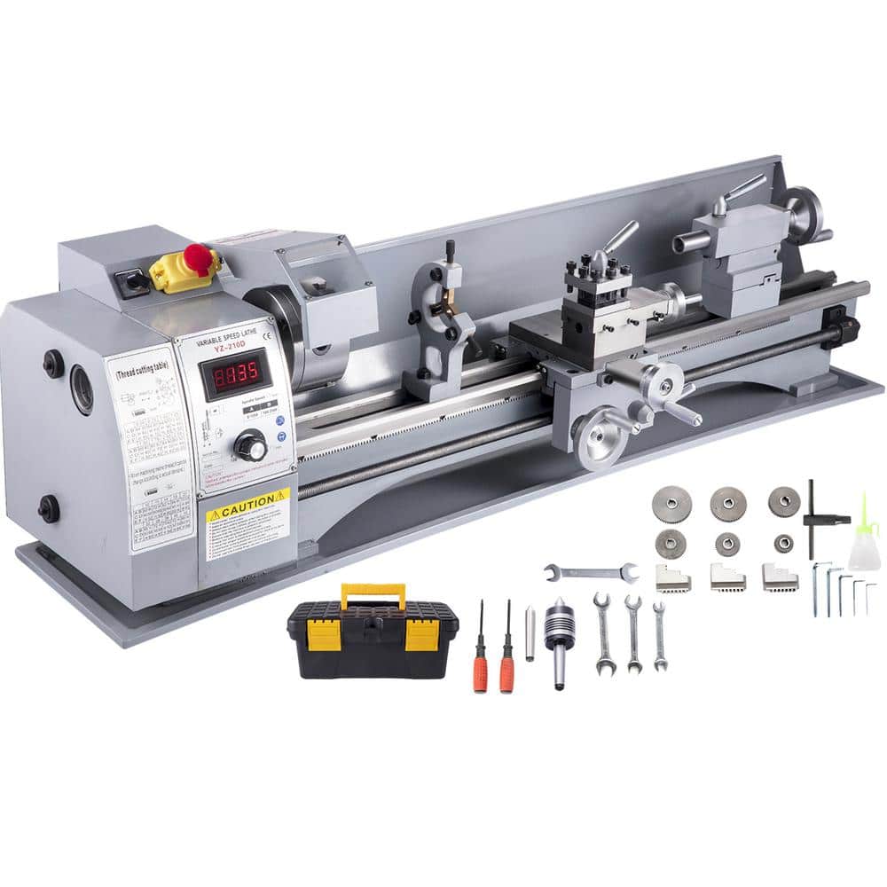 VEVOR Metal Lathe 210 x 800 Mini Lathe Machine 2500 RPM Variable Speed ...