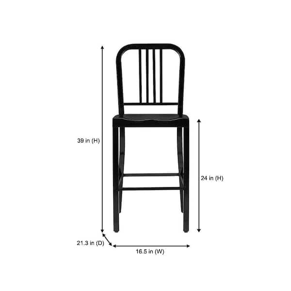 Stylewell black metal bar stool store