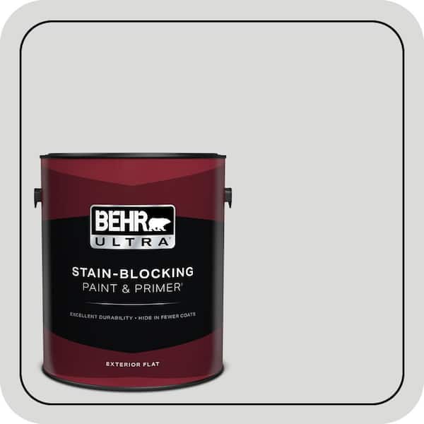BEHR ULTRA 1 gal. #790E-1 Subtle Touch Flat Exterior Paint & Primer ...