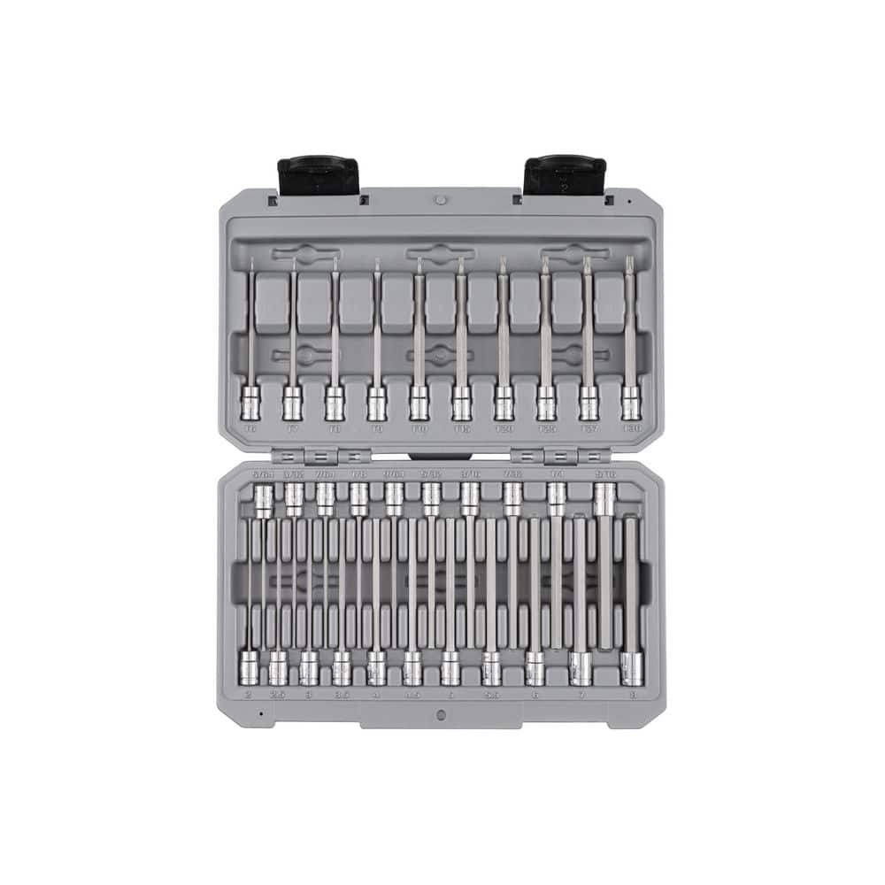 TEKTON 1/4 Inch Drive Long Hex and Torx Bit Socket Set with Case, 31 ...