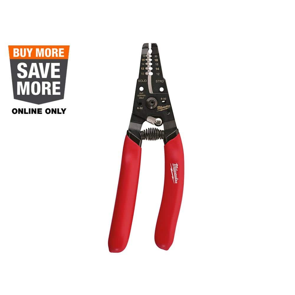 Milwaukee 7 in. Wire Stripper with Wire Cutter and Bolt Cutter 48-22 ...