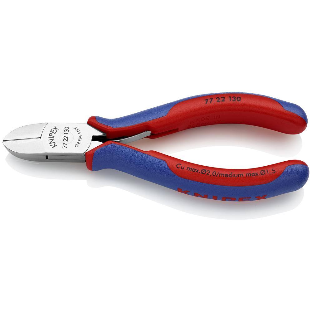 KNIPEX 5-1/4 in. Electronics Diagonal Cutters with Comfort Grip Handles ...