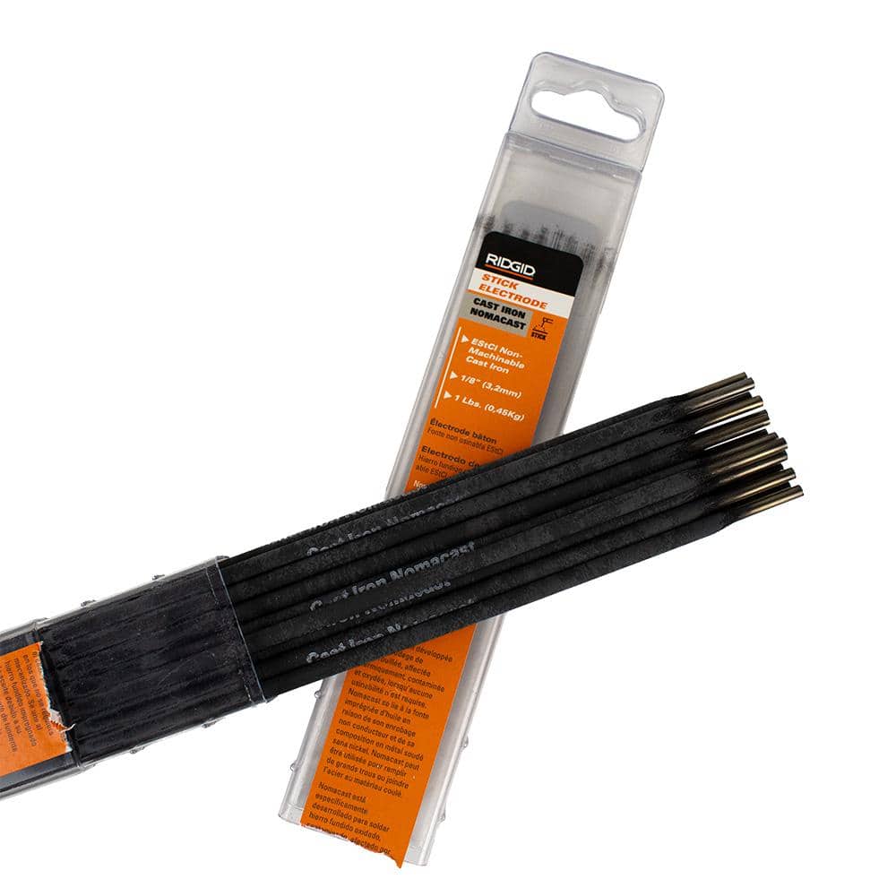 RIDGID 1/8 in. x 1 lbs. Cast Iron Electrode, Welding Rod, EST CI RWRCI ...
