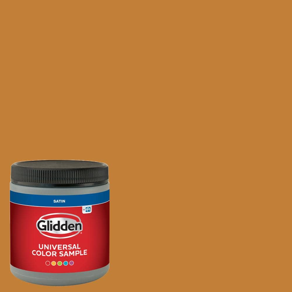 Glidden 8 oz. PPG1202-7 Ginger Beer Satin Interior Paint Sample PPG1202 ...
