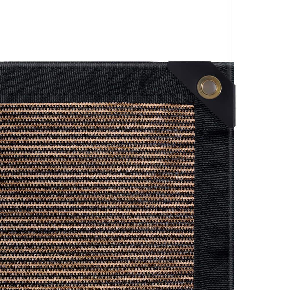 Shatex 5 ft. x 50 ft. Edge Reinforced Grommets-Free Privacy Fence ...