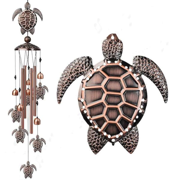 Sea Turtle Wind Chimes for Outside YNLIN82 - The Home Depot