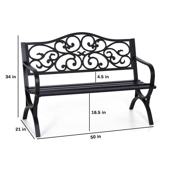Charles bentley wrought iron bench store