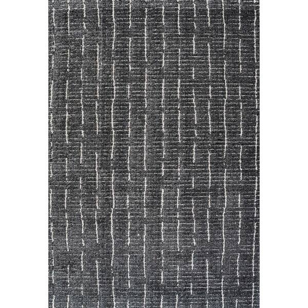 Dynamic Rugs Masai 2 ft. 7 in. X 5 ft. Black/White Geometric Indoor ...