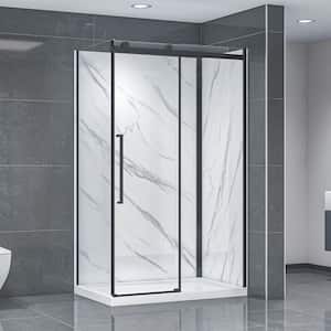 Dreamwerks Bristol 48 in. x 32 in. x 79.2 in. Rectangular Corner Shower Stall/Kit with Base and ...