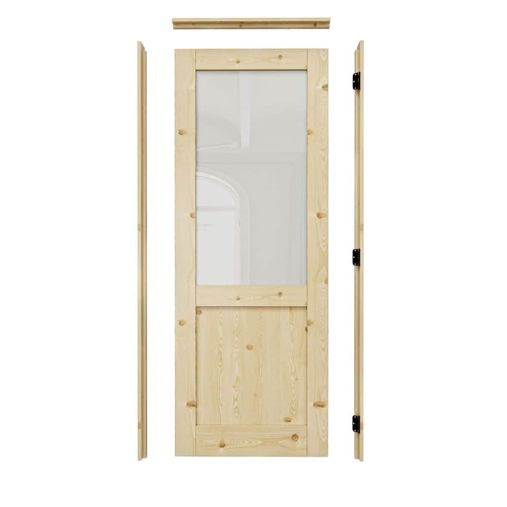 Have a question about ARK DESIGN 28 in. x 80 in. 1/2-Lite Frosted Glass ...