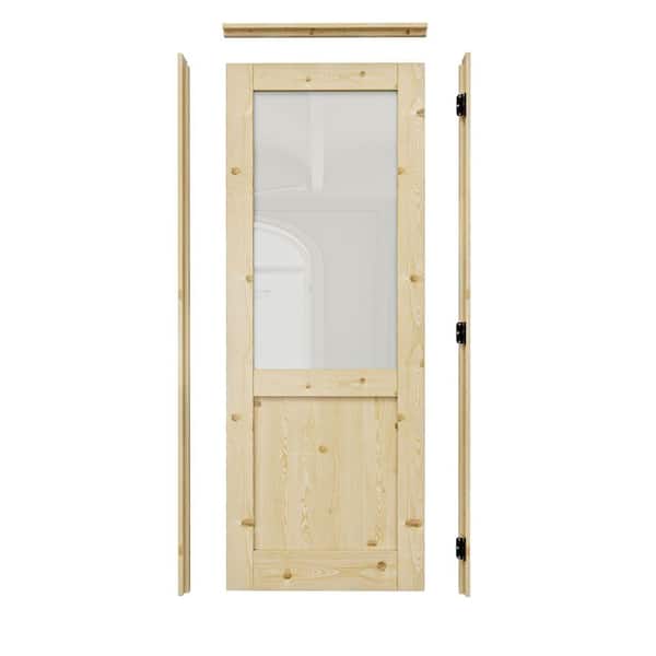 Have a question about ARK DESIGN 28 in. x 80 in. 1/2-Lite Frosted Glass ...