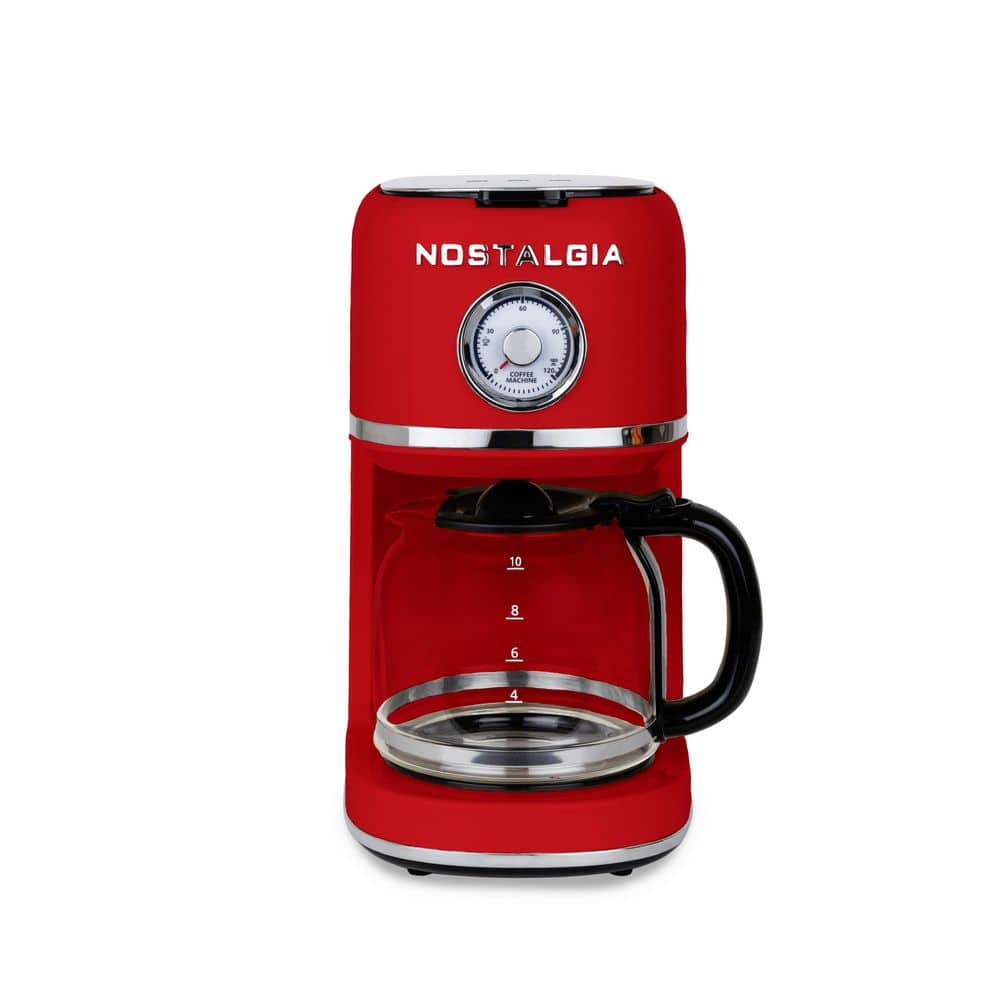 Nostalgia Classic Retro 10 Cup Coffee Maker, Red NCRCOF10RD6A - The ...