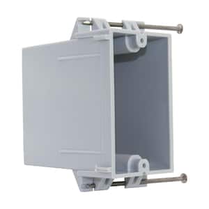 Cantex New Work 1-Gang 22 cu. in. Heavy Wall Nail-on Electrical Outlet ...