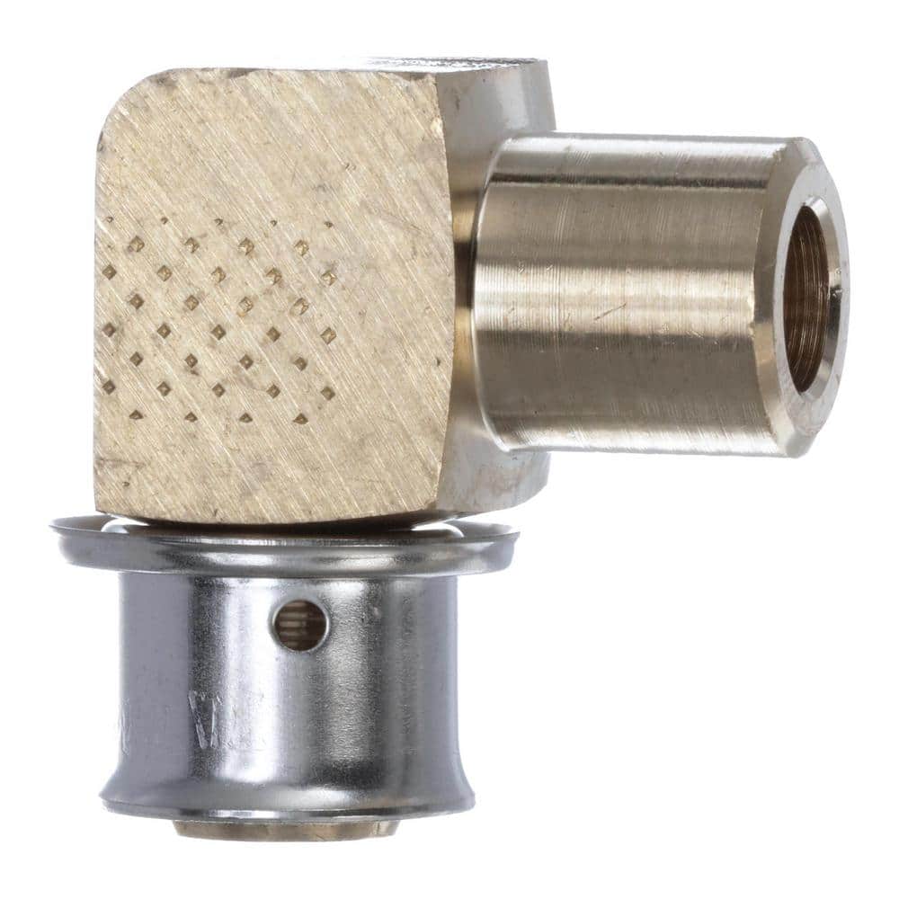 Viega PureFlow 1/2 in. Press x 1/2 in. FTG Zero Lead Bronze 90° Elbow ...