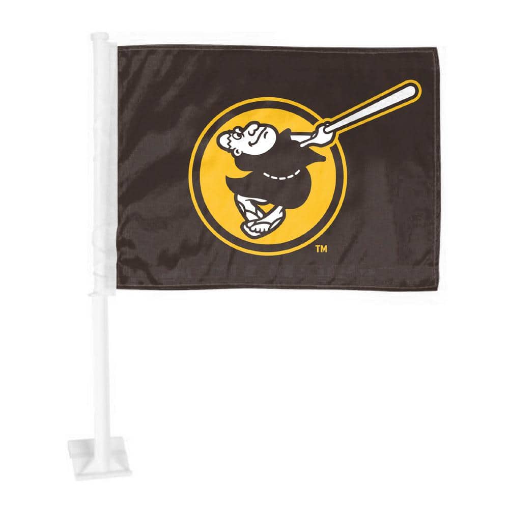 FANMATS MLB - San Diego Padres Car Flag Large 1-Piece 11 in. x 14 in ...