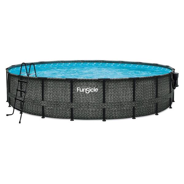 Reviews for Funsicle 20 ft. Round 48 in. Deep Metal Frame Above Ground ...