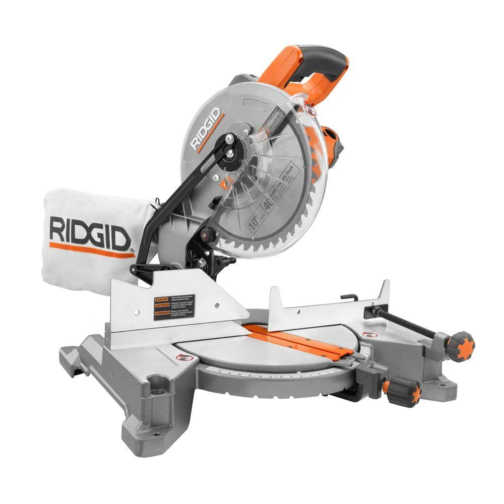 RIDGID 15 Amp 10 in. Compound Miter Saw R4110 - The Home Depot