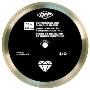 QEP Glass Series 7 in. Wet Tile Saw Continuous Rim Diamond Blade 6 ...