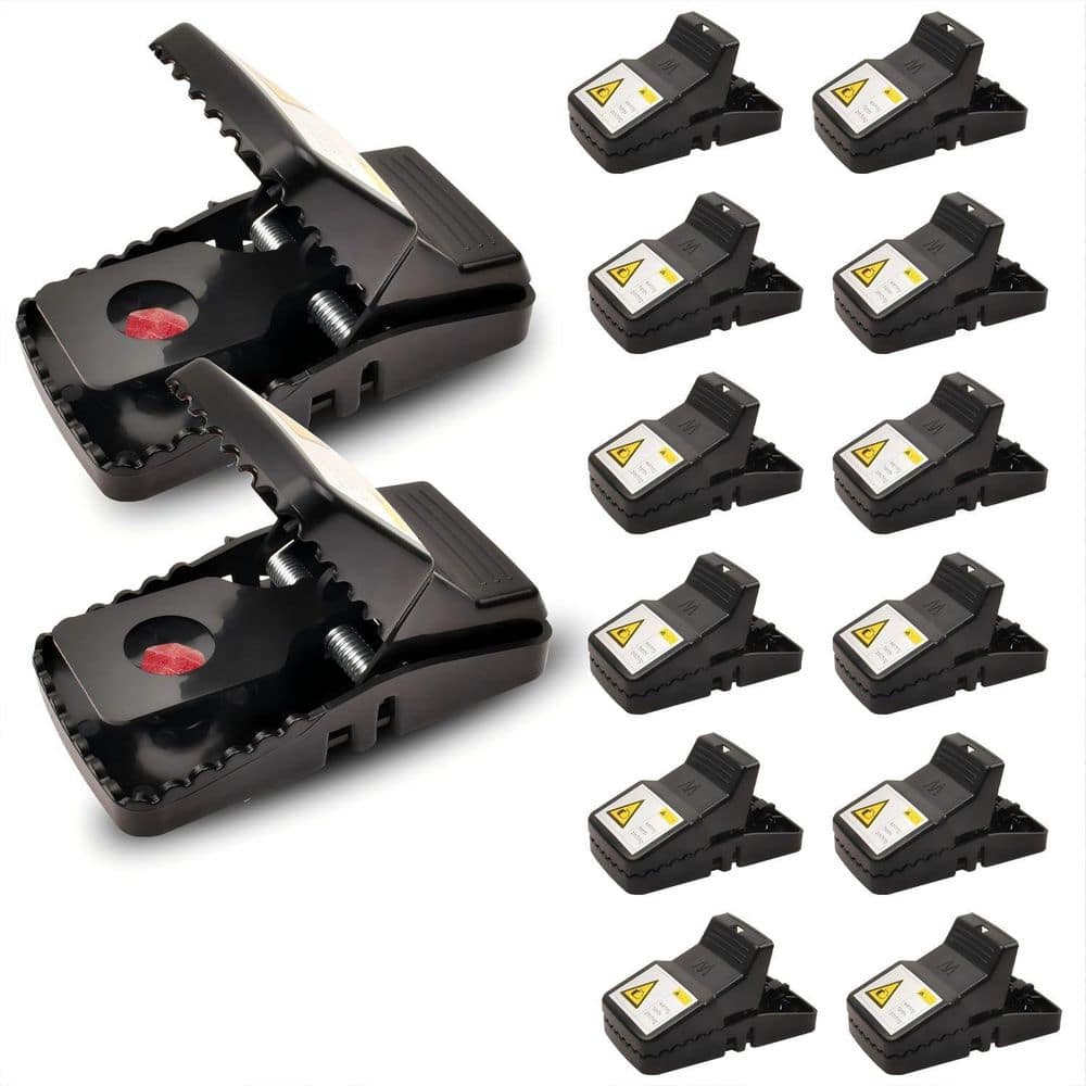 Cubilan Mousetrap 12-Pack Snap Reusable for Catching Mice Trap ...