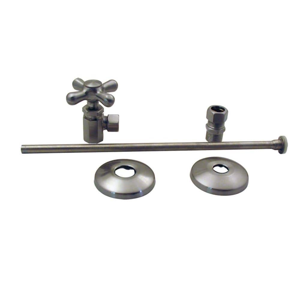 Belle Foret Universal Toilet Supply Kit in Satin Nickel BFNTLTS01SN ...