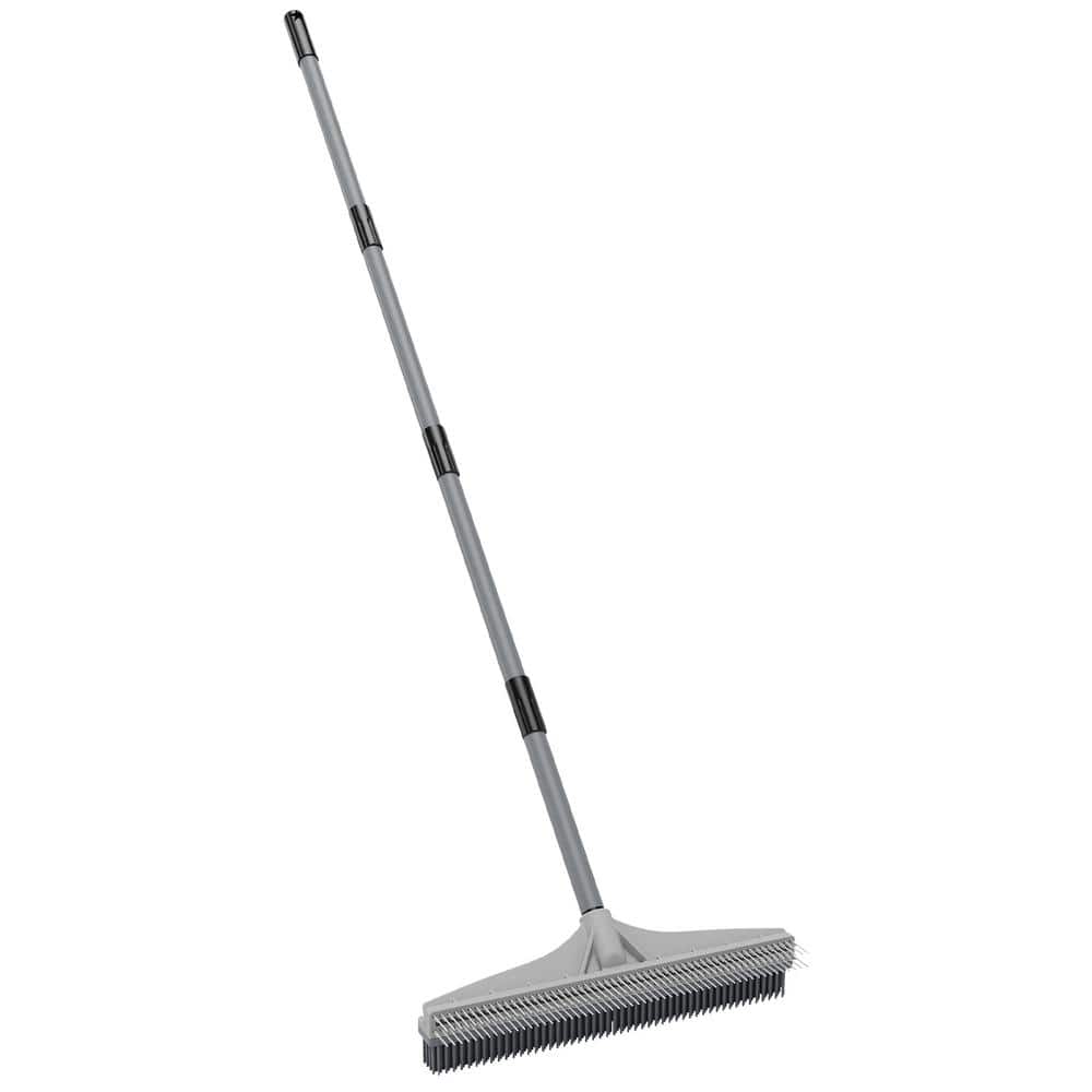 WaLensee 61-Inch Artificial Grass Turf Carpet Rake, 2-in-1 Nylon Brush ...