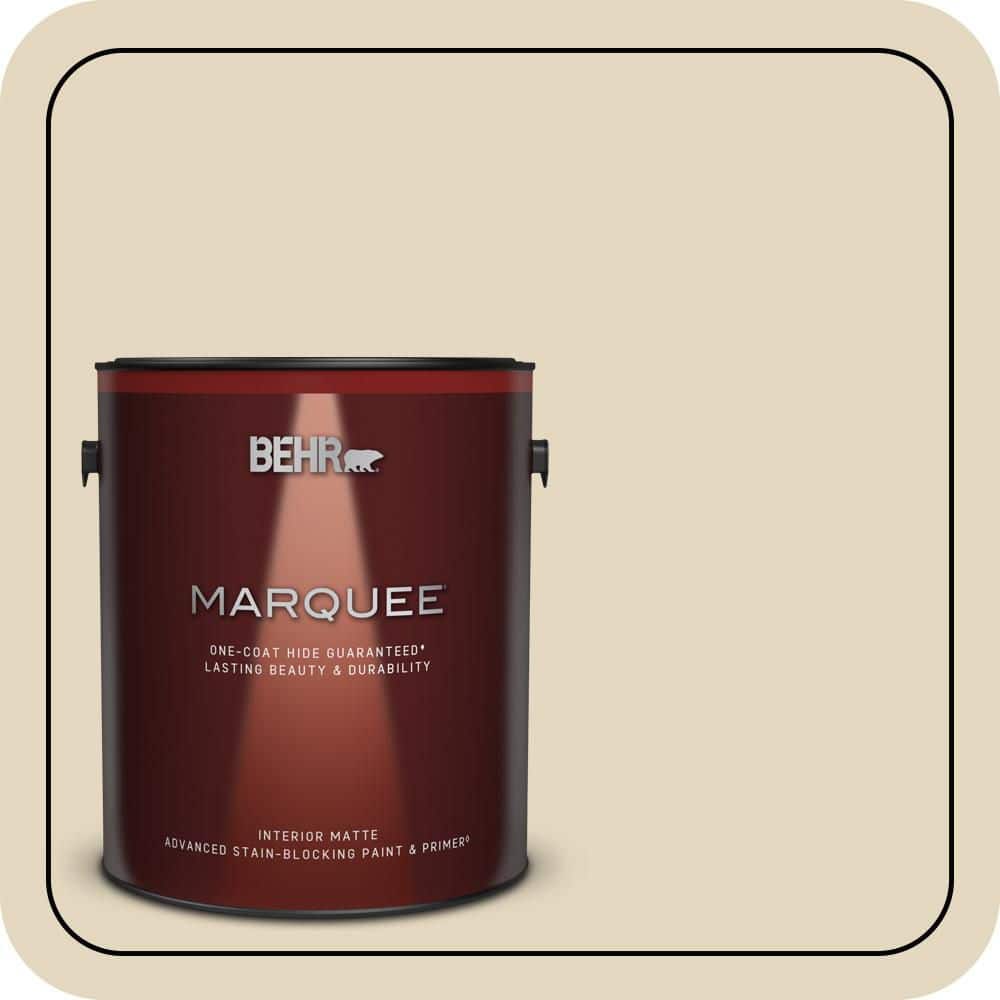BEHR MARQUEE 1 gal. #S320-2 Pale Parsnip Matte Interior Paint & Primer ...
