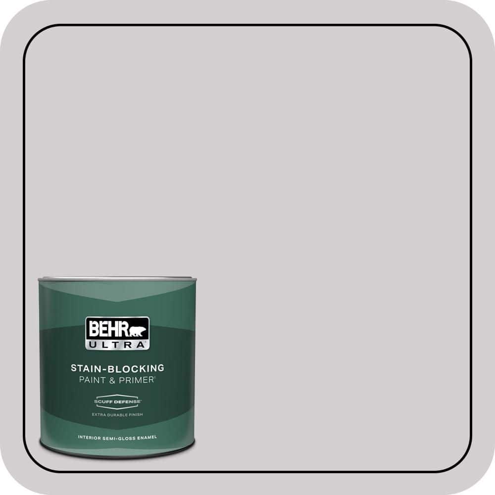 BEHR ULTRA 1 qt. #N570-1 Opera Extra Durable Semi-Gloss Enamel Interior ...