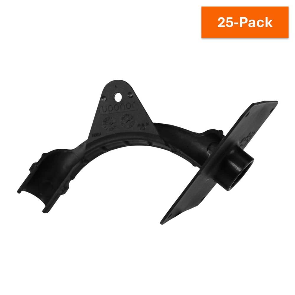 Uponor 1/2 in. PEX-A Pipe Plastic 90-Degree Drop Ear Bend Support (25 ...