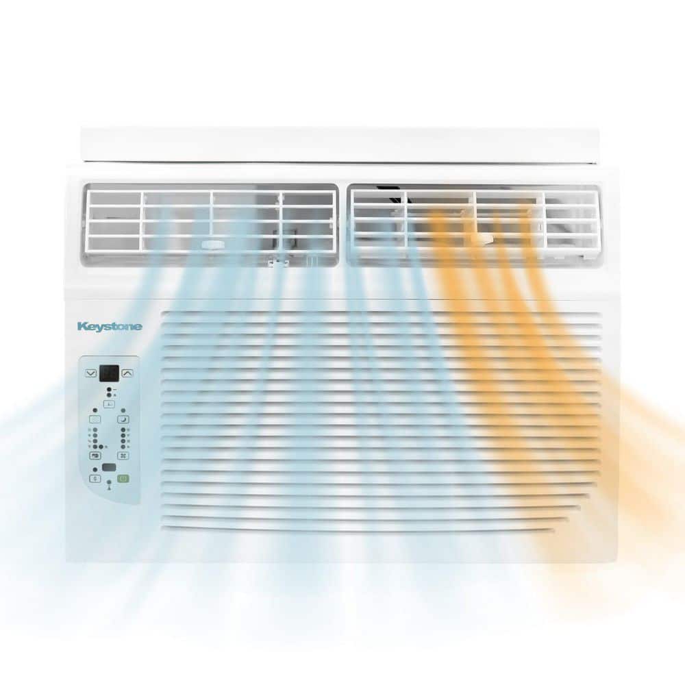 Keystone 8,000 BTU (DOE) Window Air Conditioner with 3,500 BTU ...