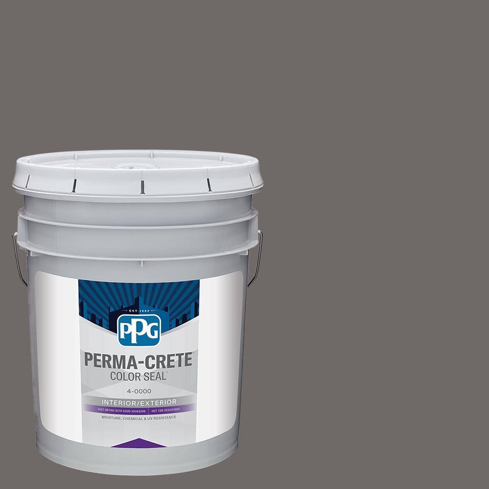 Perma-Crete Color Seal 5 gal. PPG1002-6 Gibraltar Gray Satin Interior ...