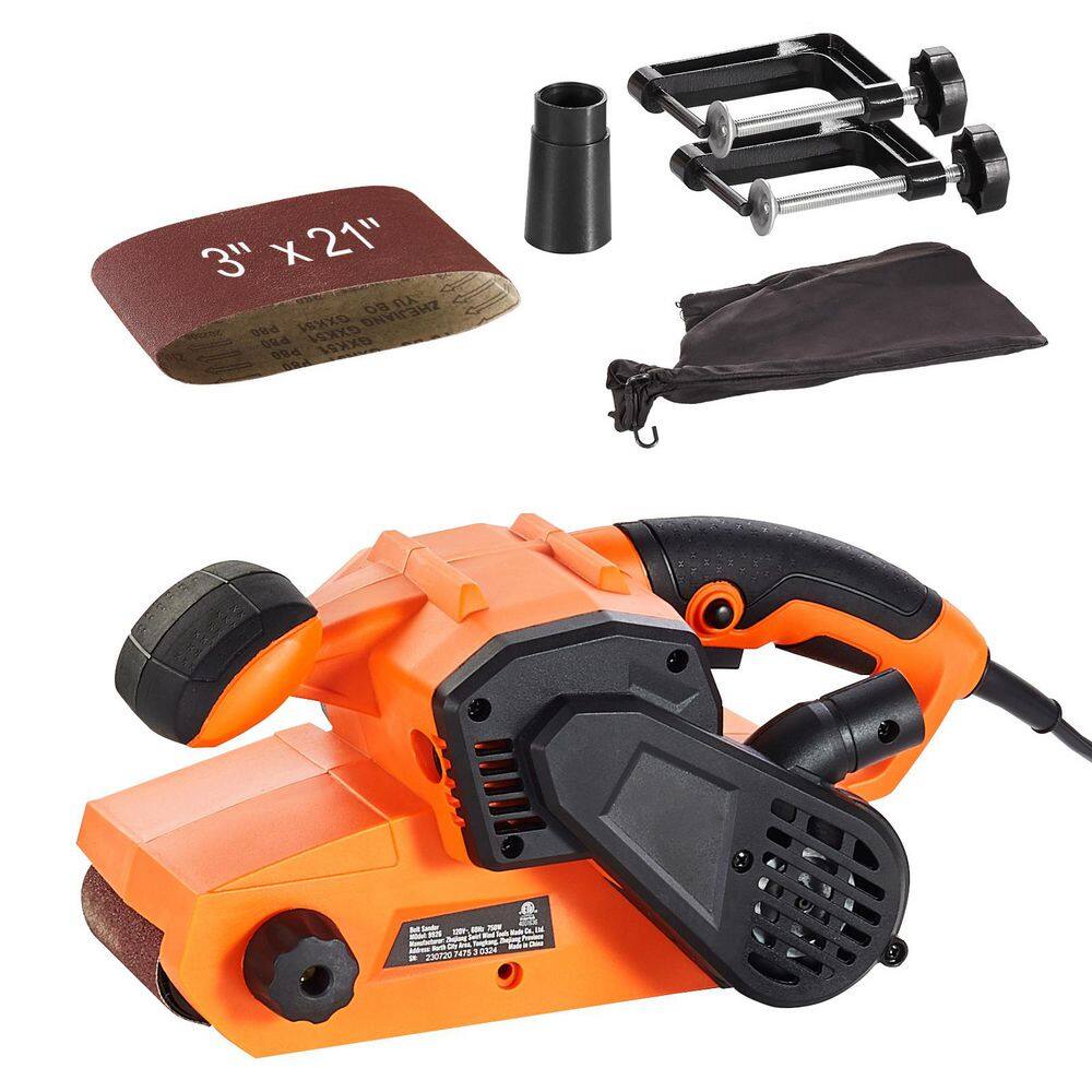 SKYSHALO 7 AMP Belt Sander, 3 in. x 21 in. Belt Sanders for Woodworking ...