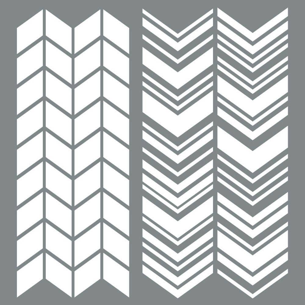 DecoArt Americana Decor 6 in. x 6 in. Split Angles Stencil ADS554-B