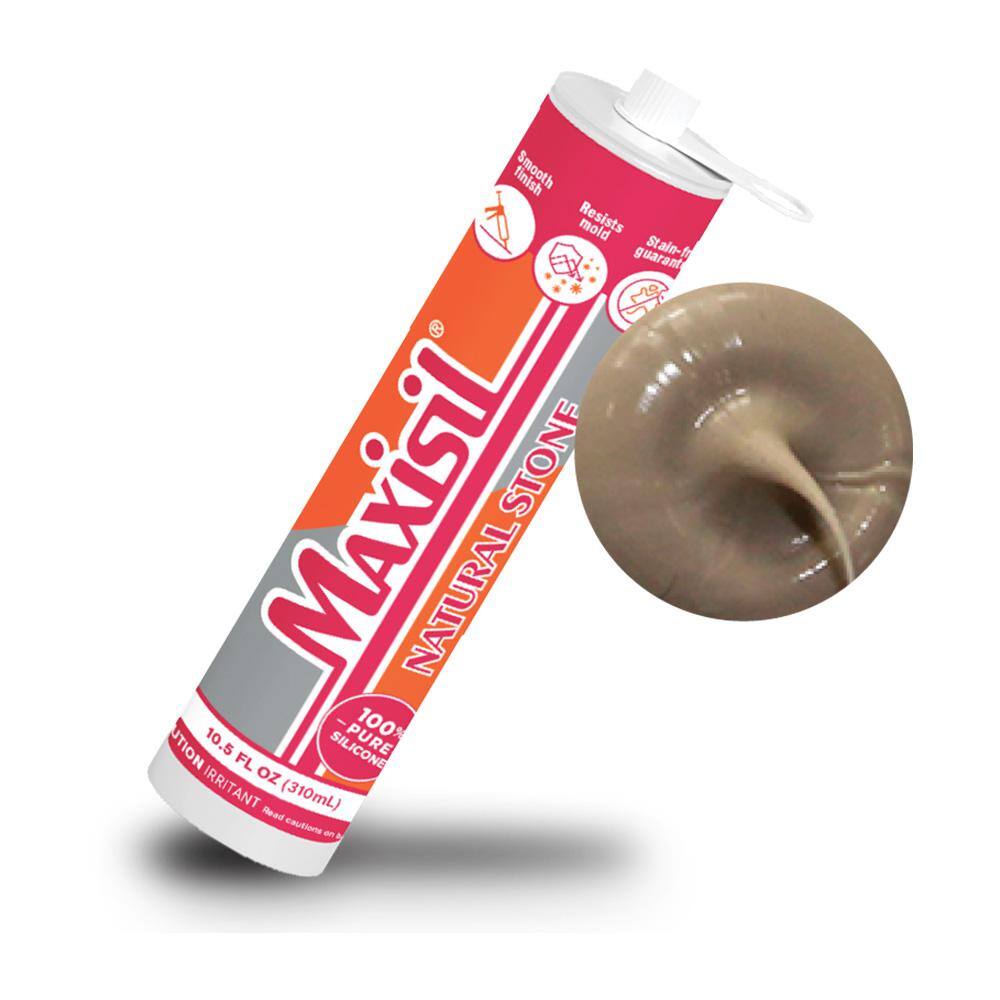 Glass Warehouse Maxisil 10.5 oz. Beige Standard Tube Natural Stone ...