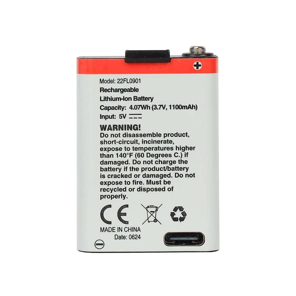 Husky 600 Lumens Dual Power Aluminum Headlight 3.7-Volt 1100 mAh ...