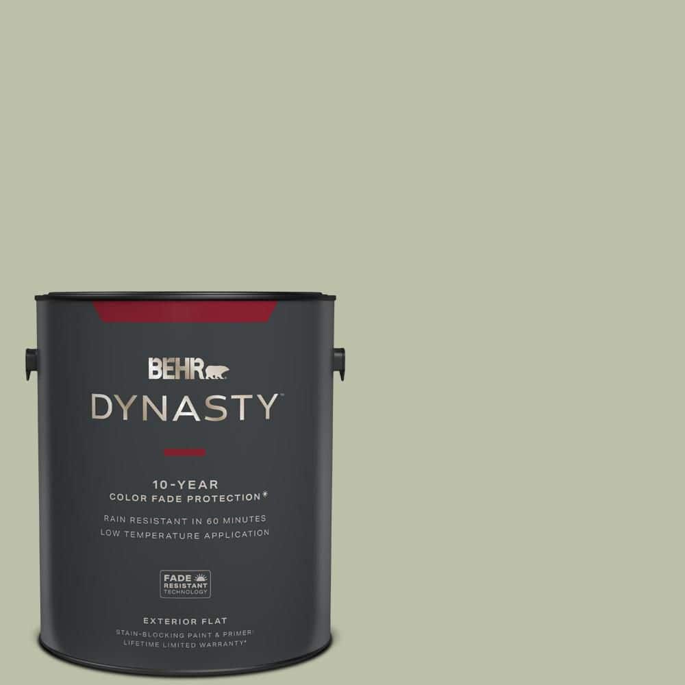 BEHR DYNASTY 1 gal. #S380-3 Urban Nature Flat Exterior Stain-Blocking ...
