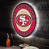 Evergreen San Francisco 49ers Round 23 in. Plug-in LED Lighted Sign ...
