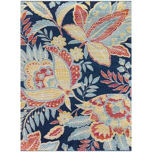 BALTA Fischer Navy 8 ft. x 10 ft. Nautical Trellis Area Rug 3008349 ...